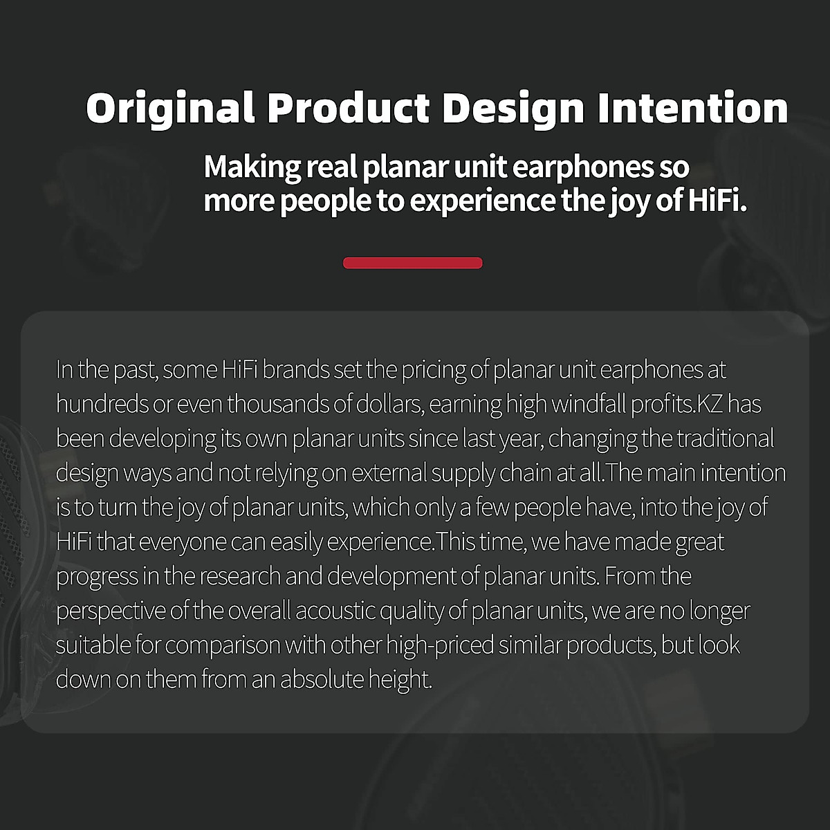 KZ PR1 Pro Planar IEM High Resolution Earphone Earbuds,Wired in-Ear Monitor Headphones/Headsets,HiFi in Ear Buds 4 Audiphile (Black, Without mic)