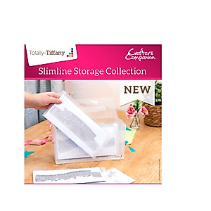 Totally Tiffany Slimline Die & Stamp Storage Collection - Box, Tabbed dividers, Magnets for 9x4 Slimline