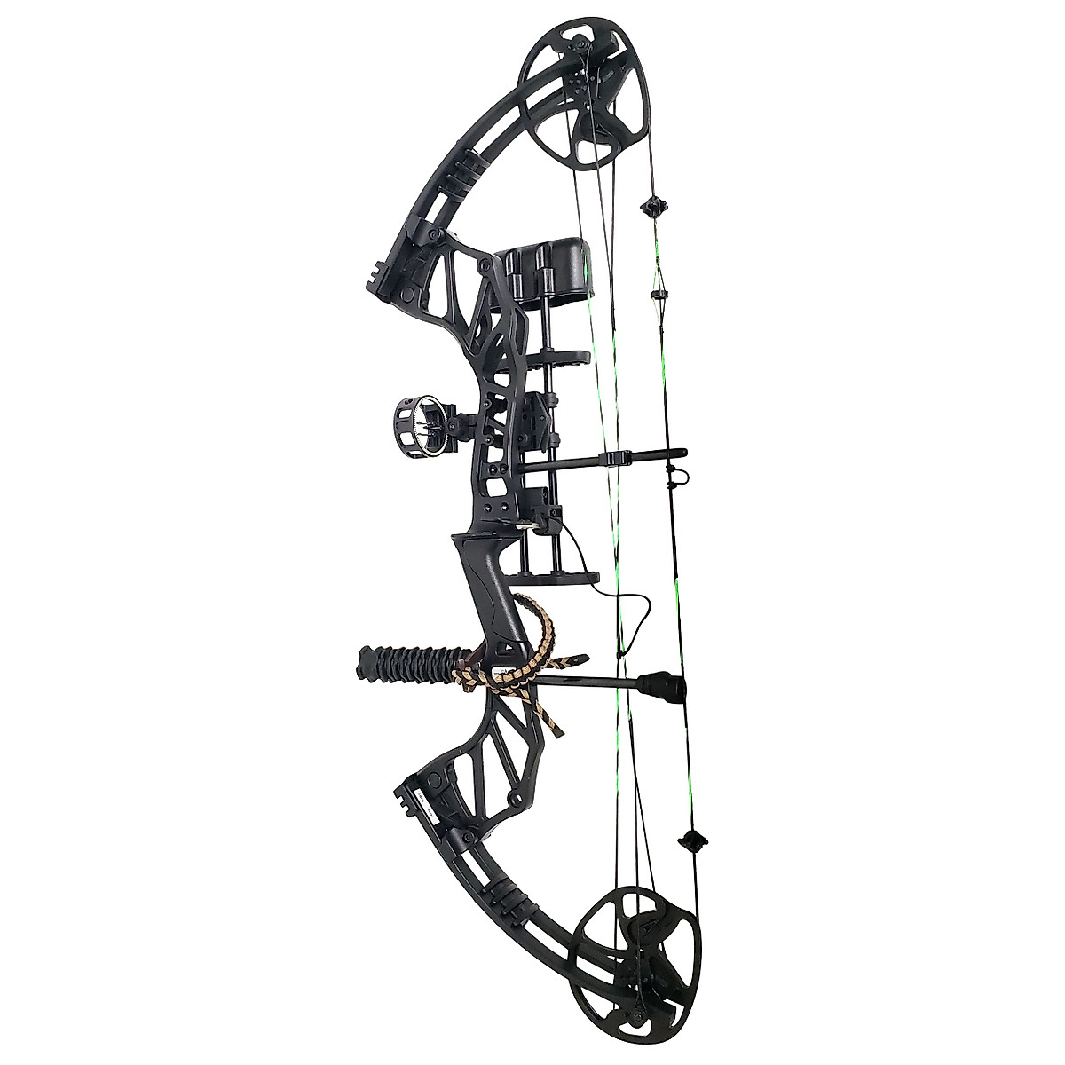 SAS Feud X 30-70 Lbs 19-31" Draw Length Compound Bow Pro Package for Hunting Field Target (Black)