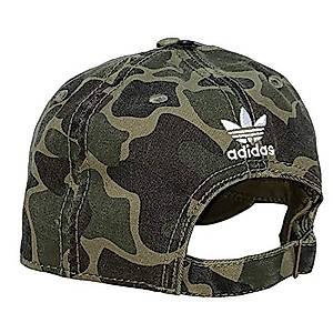 adidas Womens Originals Relaxed Fit Strapback Cap (One Size, Forest Camo)