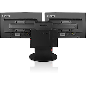 Lenovo Tiny in One - Stand for 2 Monitors/Mini PC - for Thinkcentre M600 10G8, 10G9, 10Ga and More - Black