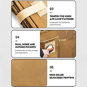 Arborist Throw Line Storage Cube, 33L Large Capacity Easy Throwline Folding Cube, Outdoor Foldable Oxford Cloth Trash Can, Tree Climbing Gear Throwline Box for Camping (Khaki)