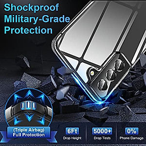 SUCGLES for Samsung Galaxy S21 FE 5G Case Clear Galaxy S21 Fe 5g Case [Anti-Yellowing] [Military Drop Protection] Shockproof Protective Slim Thin Women Men Phone Cover (Samsung S21fe, Ultra Clear)