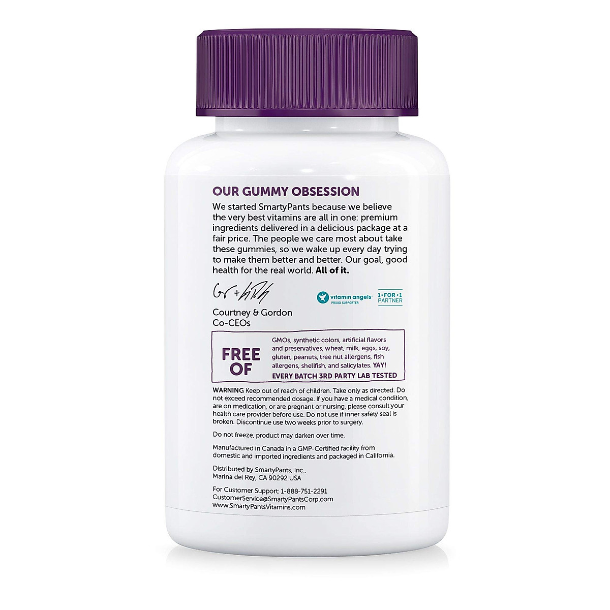 SmartyPants Men's & Women's Probiotic Immunity Gummies: Prebiotics & Probiotics for Digestive Health & Immune Support Supplement, Gluten Free, Vegan, Blueberry Flavor, 60 Count (30 Day Supply)