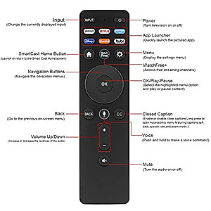 XRT260 Voice Remote for Vizio TV, Replacement Voice Remote Control XRT260 Compatible with VIZIO 4K HDR Smart TV 2021 V-Series and M-Series P-Series and OLED-Series Remote