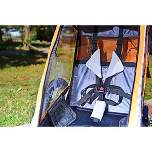 Allen Sports 1-Child Steel Bicycle Trailer- Orange, Model T1-O