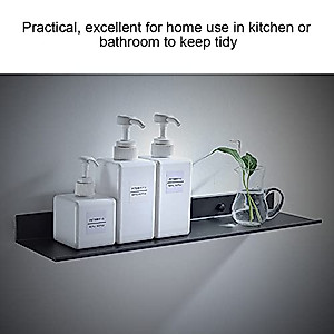 EBTOOLS Wall Shelves, Space Aluminum Wall Shelves, Floating Shelves for Decorations for Alarm Clocks, Plants, Speakers, Books, Wall Mount(60 cm)