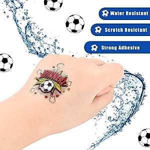 Leelosp 72 Pcs Volleyball Soccer Temporary Tattoos for Team Volleyball Team Gift Volleyball Soccer Waterproof Body Stickers Sport Tattoo Cheer Gifts for Fans Team Party Favors, 9 Styles