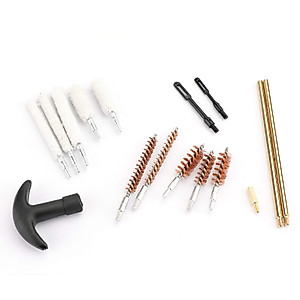 Areyourshop G-u-n Cleaning Brush & Pick Kit-Shotgun Cleaning Set Gun Brush,16pcs, for .22 38 40 44 45 357 cal 9mm Hand G-u-n