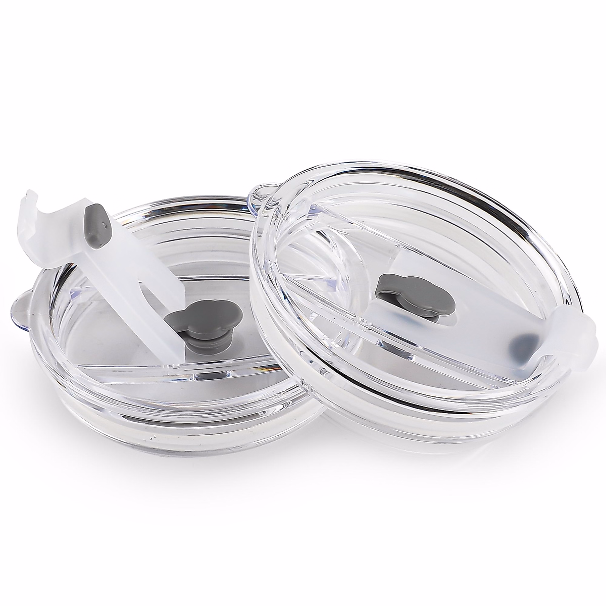 40 OZ Tumbler Replacement Lids, 2 In 1 Tumbler Lid, Spill Proof Splash Resistant Tumbler Covers for 40 OZ Travel Tumbler Accessories, 2 Pack