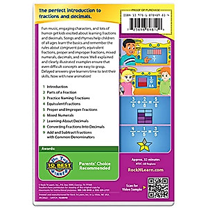 Beginning Fractions & Decimals DVD by Rock 'N Learn