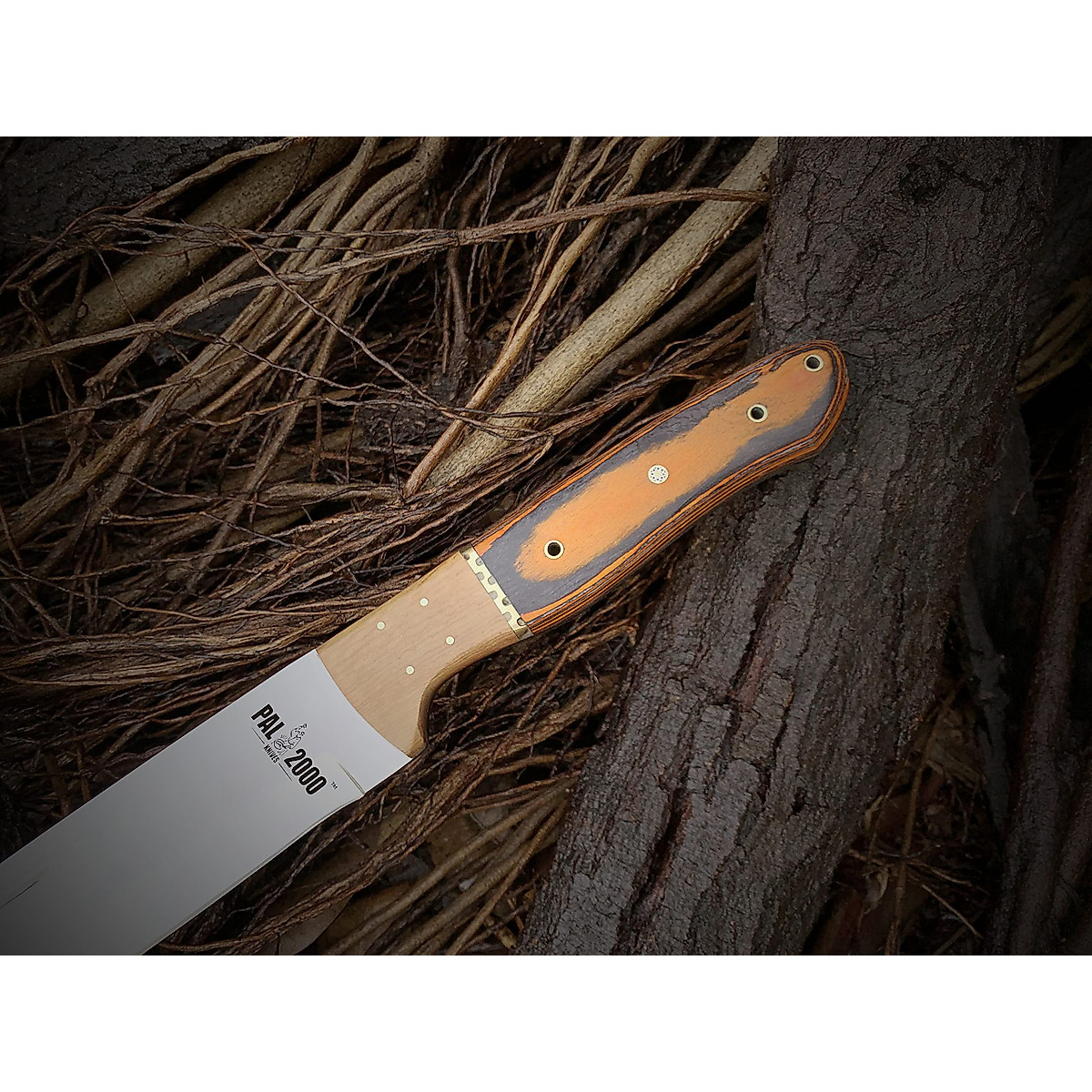 HUN-6032 Custom Handmade Spring Damascus Sword with Sheath