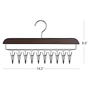 Mkono Set of 4, Bra Hangers and Legging Organizer for Closet Set