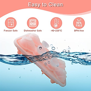 3D Cat Ice Cube Mold Silicone Large Ice Cube Tray with Lid for Cocktail Whiskey Bourbon, Fun Shapes Ice Cube Trays for Freezer, Big Ice Molds Cute Cat Gifts for Women Cat Lovers