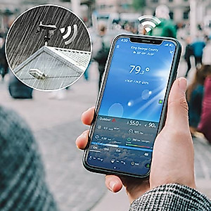 Newentor WiFi Weather Station Wireless Indoor Outdoor with Wind Speed Rain Gauge, Professional Weather Stations with Data Logging and Alerts, 5 Day Weather Forecast, Barometer, Solar Powered