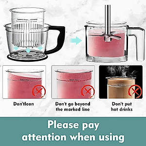 AFDLLDQM 24 oz. Extra Pint | Containers Replacement for Ninja Creami Pints and Lids - 4 Pack, Compatible with Ninja NC500, NC501 Series Creami Deluxe Ice Cream Maker - Dishwasher Safe