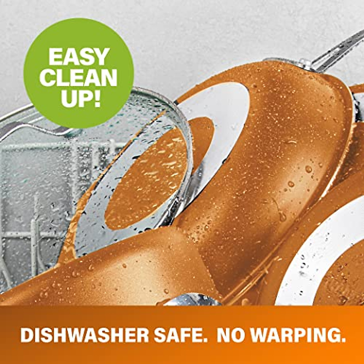 Gotham Steel Nonstick Grill Pan for Stovetops with Grill Sear Ridges, Drains Grease, Ultra Durable Coating, Metal Utensil Safe, Stay Cool Stainless-Steel Handle, Oven & Dishwasher Safe, 100% PFOA Free