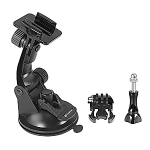 Smatree Suction Cup Mount Compatible for GoPro MAX / GoPro Hero 9/8/7/6/5/4/3+/3/Session/GOPRO HERO 2018/DJI OSMO Action Camera