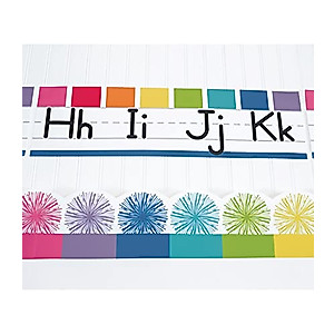 Schoolgirl Style - Hello Sunshine | Alphabet Line | Manuscript Mini Bulletin Board, 8pcs
