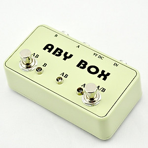 NEW Guitar ABY Switcher Effect Stomp Pedal Box for Electric Guitar True Bypass Yellow