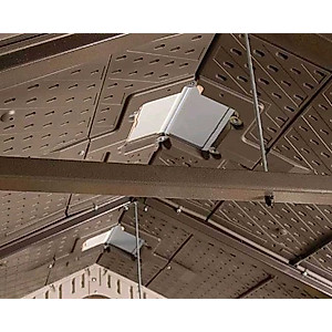 Lifetime 6411 Outdoor Storage Shed with Window, 8 by 7.5 Feet,Putty/Brown