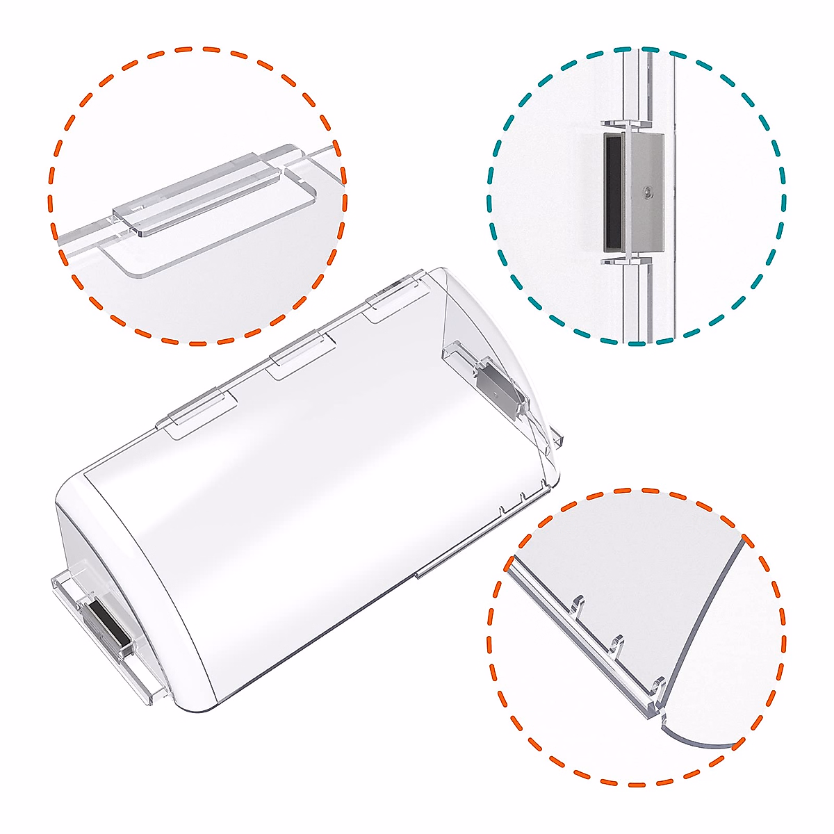 MAYITOP Air Vent Deflector Magnetic Vent Heat and Air Deflector for Vents Sidewall, and Ceiling Registers,Adjustable Magnetic Air Conditioner Wind Deflector 7.8 to14.5" Inch Vent deflectors