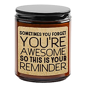 Scented Candles, Birthday Gifts for Women, Friends, Inspirational Lavender Candles Decorations, Mother's Day Thank You Gifts, Gifts for her, Birthday Relaxing Gifts for Mom, Dad, Coworker, BFF, Sister