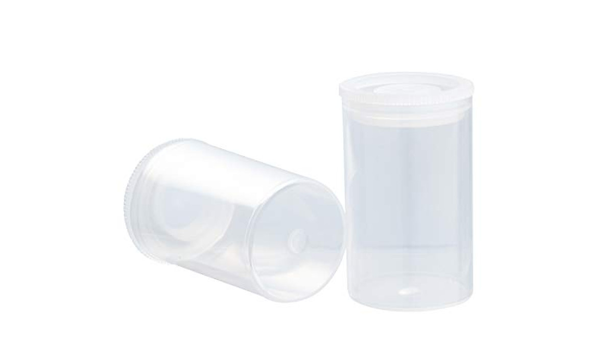 Juvale 30-Pack Clear Film Canisters for Storage & Science Projects
