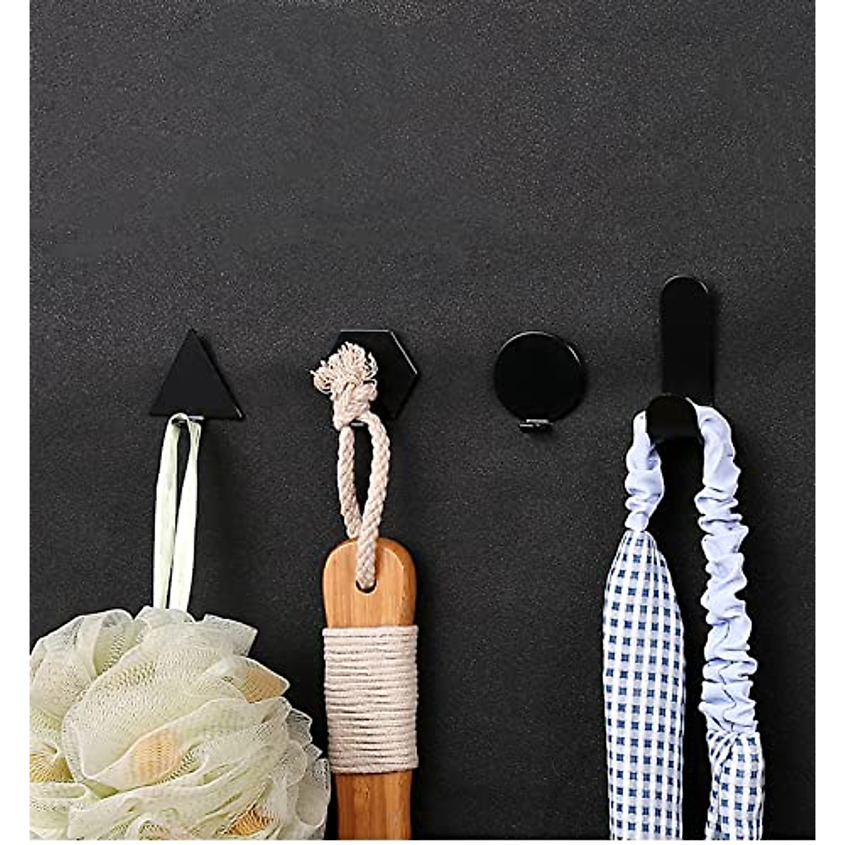 Funmaypoon Cute Adhesive Hooks - Heavy Duty Wall Hooks for Hanging Coats, Hats, Towels, and Keys! Waterproof Stainless Steel, 20-Pack for Bathroom and Bedroom Use.