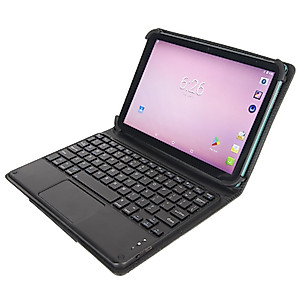 Office Tablet, Octa Core CPU Aluminium Alloy 10.1 Inch FHD Gaming Tablet with Keyboard for Travel (US Plug)