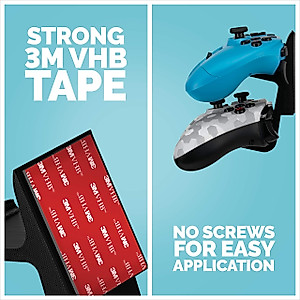 [EOL] The STACK - Dual Universal Game Controller Wall Mount Holder for XBOX ONE, SERIES X, PS5, PS4, PS3, SWITCH, STEELSERIES Gamepad & More, Stadium Seating, Looks Good & Organized No Screws [EOL]