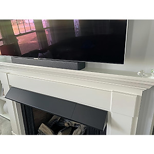 Americangaslogs Black Adjustable Fireplace Hood for 28 to 48" Harmony Burners Fireplace Hood Heat Shield