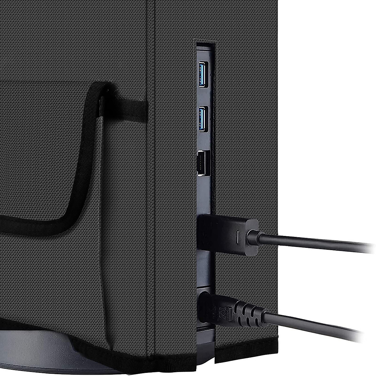 Linkidea PS5 Controller Storage Pocket Protective, Nylon Dust Cover for Game Console, Skin Cover Anti Scratch Protector Sleeve Compatible with Playstation 5 Console (Grey)