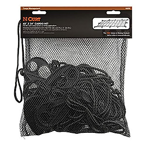 CURT 18202 43 x 24-Inch Elastic Cargo Net with Hooks for Hitch Carrier
