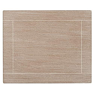 SAFAVIEH Home Collection Carrie White Wash/ Natural Wicker 3-Drawer Storage Nightstand Side Table (Fully Assembled)