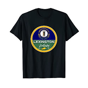Lexington Kentucky KY Flag Badge Vacation Souvenir T-Shirt