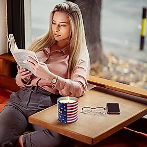 2 Pack Citronella Candles Outdoor and Indoor, 16Oz Natural Soy Wax Jar Candles with Citronella Oil for Patio Yard Deck Home, Summer Gift for Family Friends and Colleagues