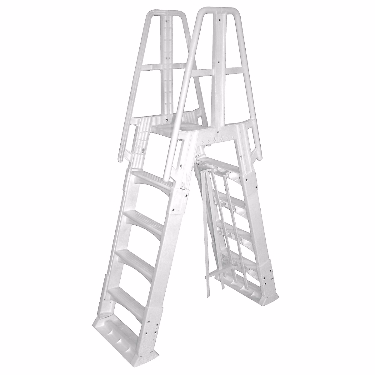 Blue Wave NE9880 Premium A-Frame Above Ground Pool Ladder, White