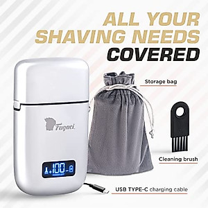 Fagaci 5 Speeds Double Foil Shavers for Men Professional Irritation Free, Clean Shaving Foil Razor, Electric Shavers for Men, Maquina de Afeitar para Hombre, Neck Barber Shaver, Close Shaver for Men