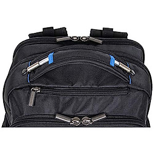 Kenneth Cole REACTION ProTec Travel Laptop Computer Bag, Black Commuter, 17" Backpack