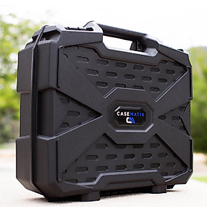 CASEMATIX Top Loader Card Storage Case for Trading Cards Fits 450 3" x 4" 35pt Toploaders Case or 100 One Touch Card Holders, Hard Shell Toploader Storage Box With 12 Precut Card Case Dividers