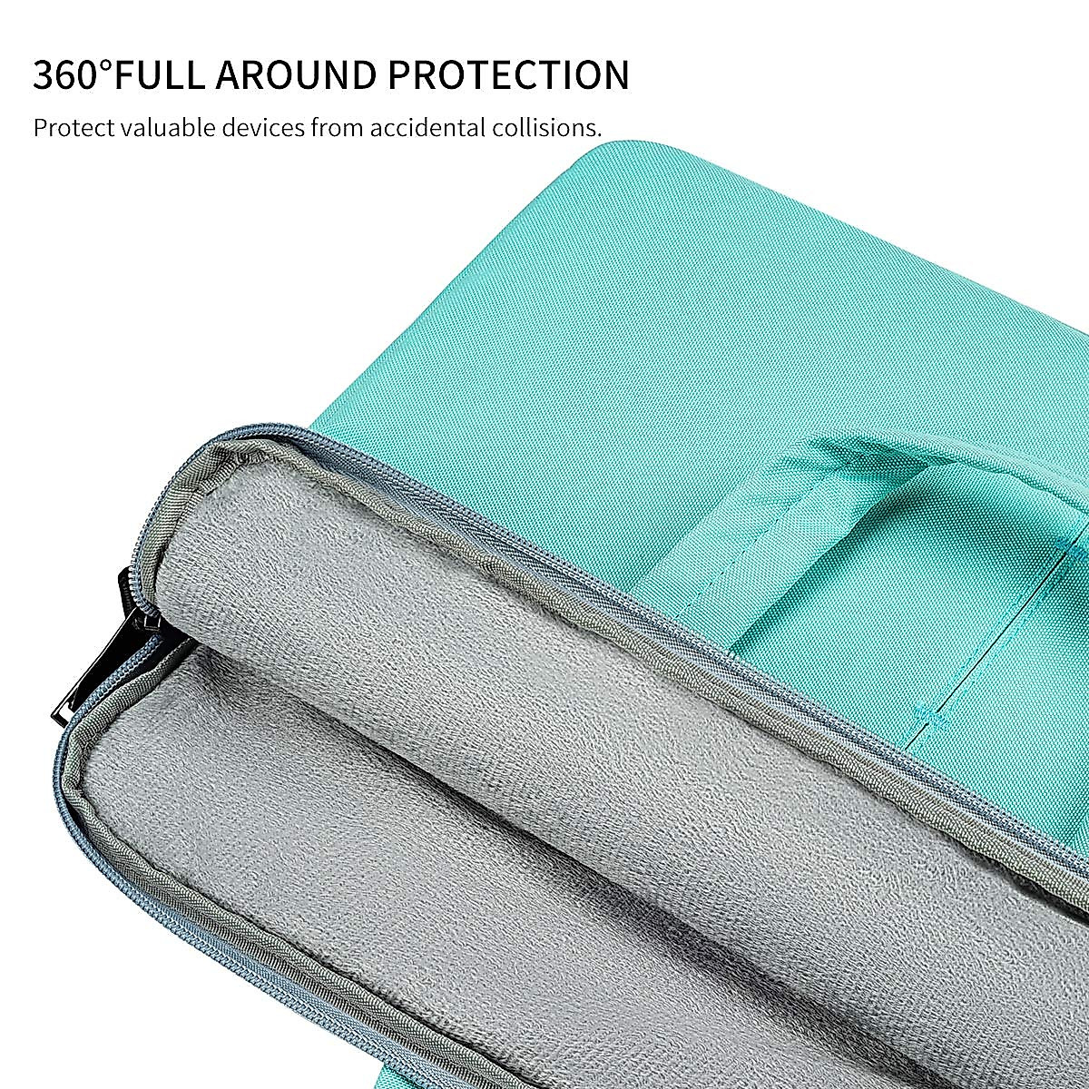 17 17.3 inch Laptop Bag for Women Men Computer Sleeve Case with Shoulder Strap for HP Envy Pavilion/Dell Inspiron/Lenovo Thinkpad/ASUS TUF Vivobook/MSI/Acer with Handle, Green