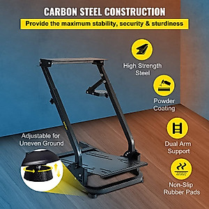 VEVOR G920 Racing Steering Wheel Stand Shifter Mount fit for Mainstream Brands Gaming Wheel Stand Wheel Pedals NOT Included Racing Wheel Stand