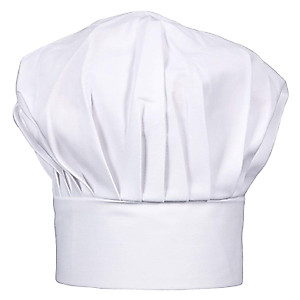 chefskin Kids Chef White Hat with Adjustable Closure Adjustable