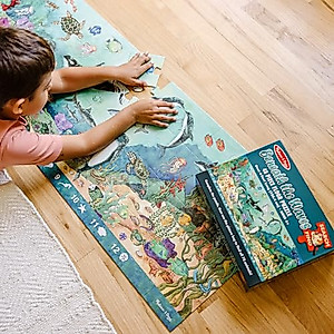 Melissa & Doug Search and Find Beneath the Waves Floor Puzzle (48 pcs, over 4 feet long) - FSC Certified