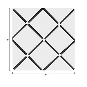 White and Black Hotel Fabric Memory/Memo Photo Bulletin Board by Sweet Jojo Designs