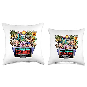 JEFF DUNHAM Jacksonville, FL (2023) Throw Pillow, 16x16, Multicolor