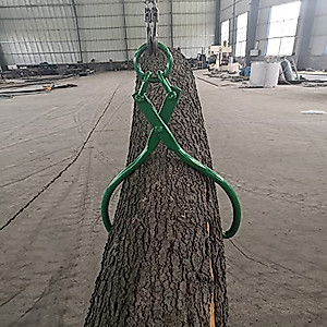 Timber Claw Hook, 18in - Log Lifting Tongs Heavy Duty Grapple Timber Claw, Lumber Skidding Tongs Logging Grabber 18" Jaw Opening