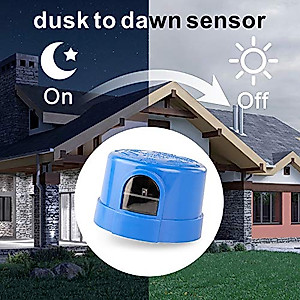 OAYATACO Photocell,Twist Lock Photocell Sensor, for Outdoor Light, Dusk to Dawn Light, Auto On Off Photocell, for Area Light, Street Light, Led Parking Lot Lights