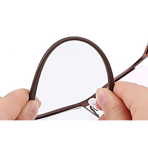 Agstum Pure Titanium Half Rimless Business Glasses Frame Eyeglasses Clear Lens